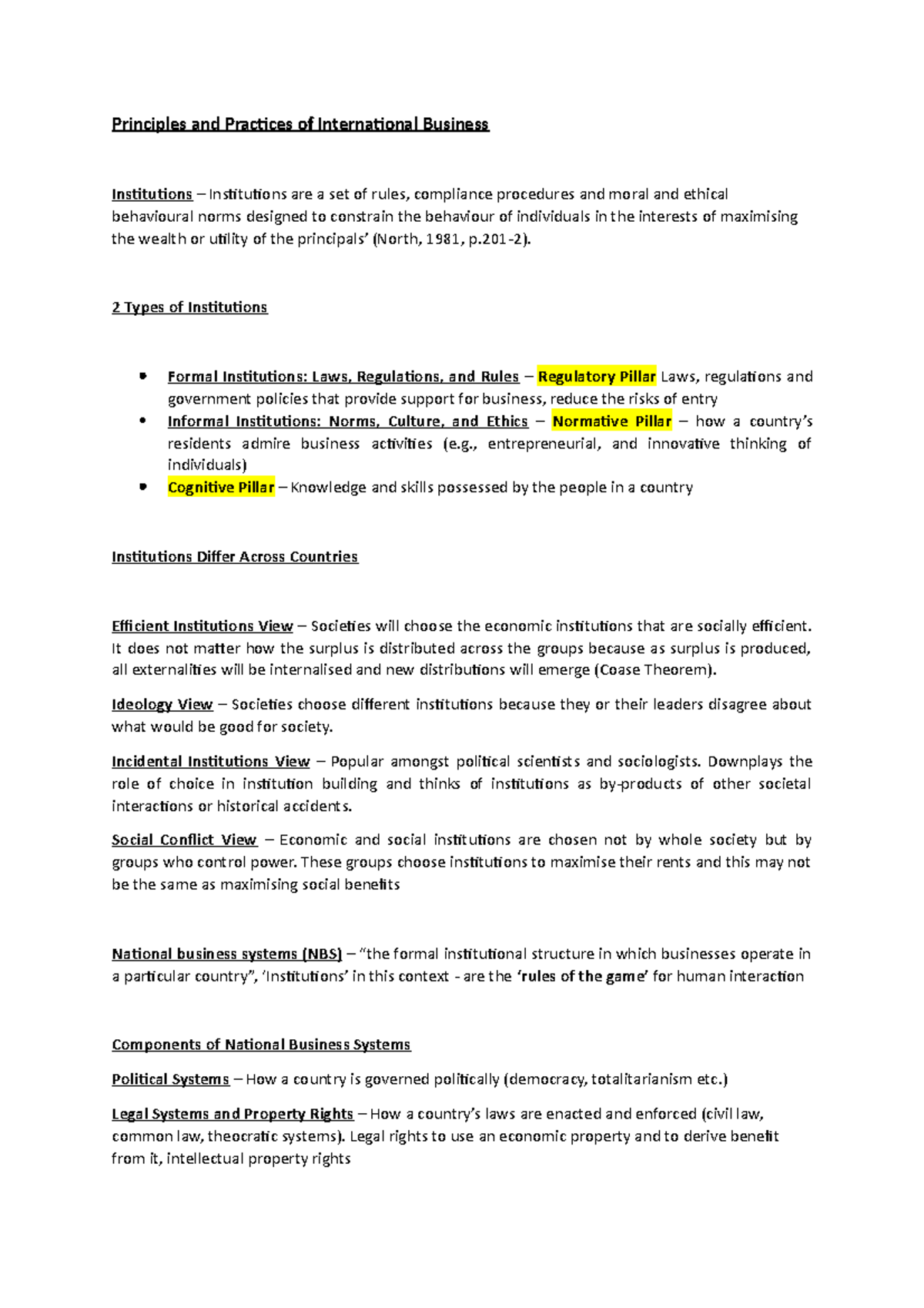 Formal Institutions Of Government