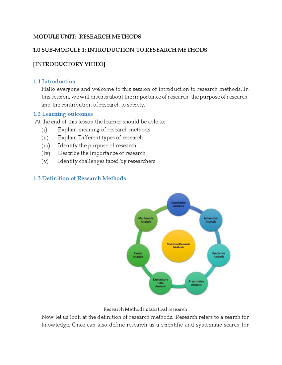 2.BAC 2204 Introduction TO Research Methods - MODULE UNIT: RESEARCH ...