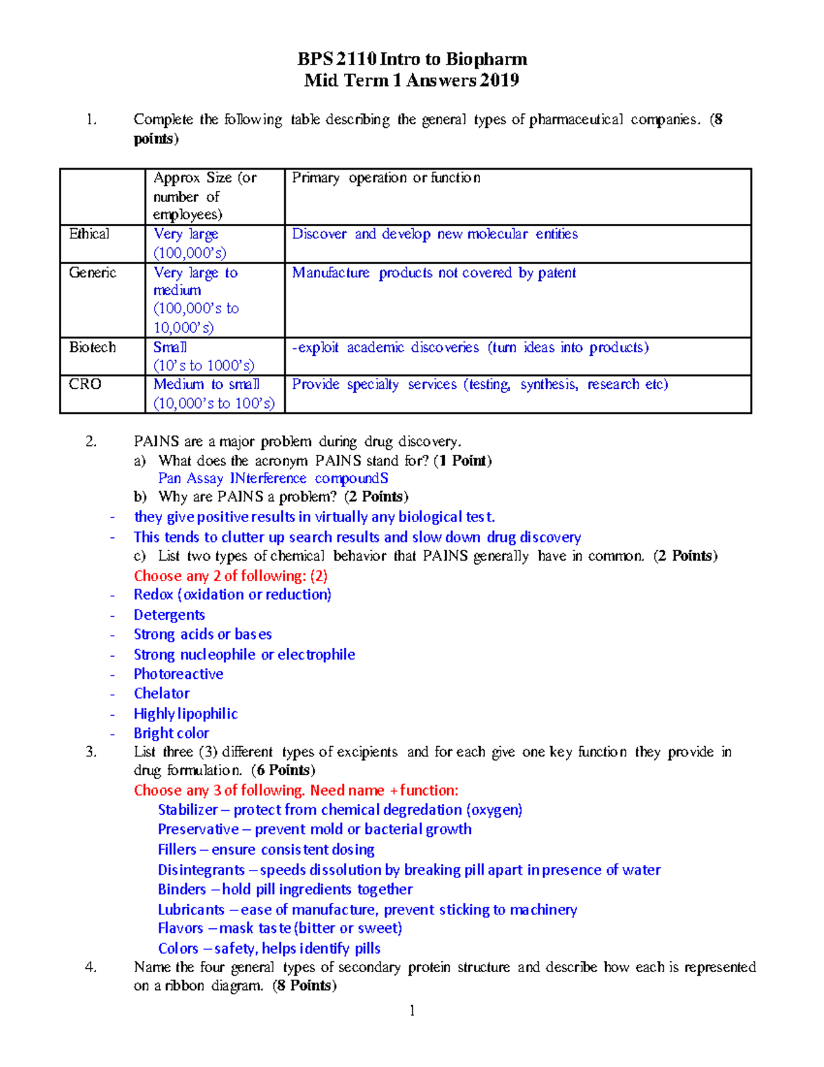 BPS 2110 midterm 2 - Warning: TT: undefined function: 32 Warning: TT: undefined function: 32 BPS ...