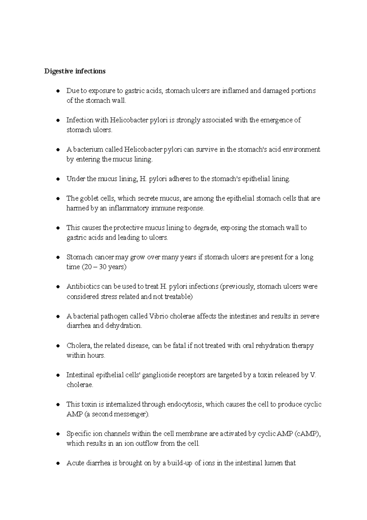 Digestive infections - Infection with Helicobacter pylori is strongly ...