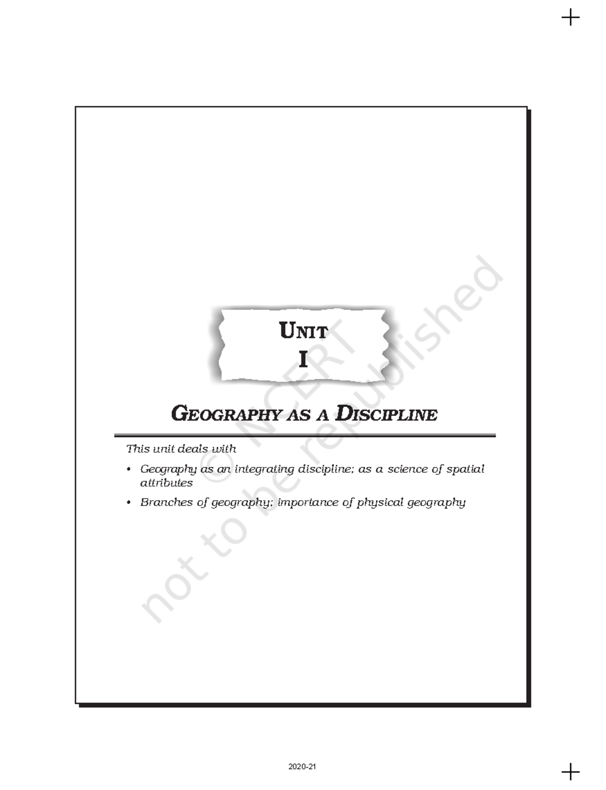Kegy201 - Useful - GEOGRAPHY AS A DISCIPLINE This unit deals with ...