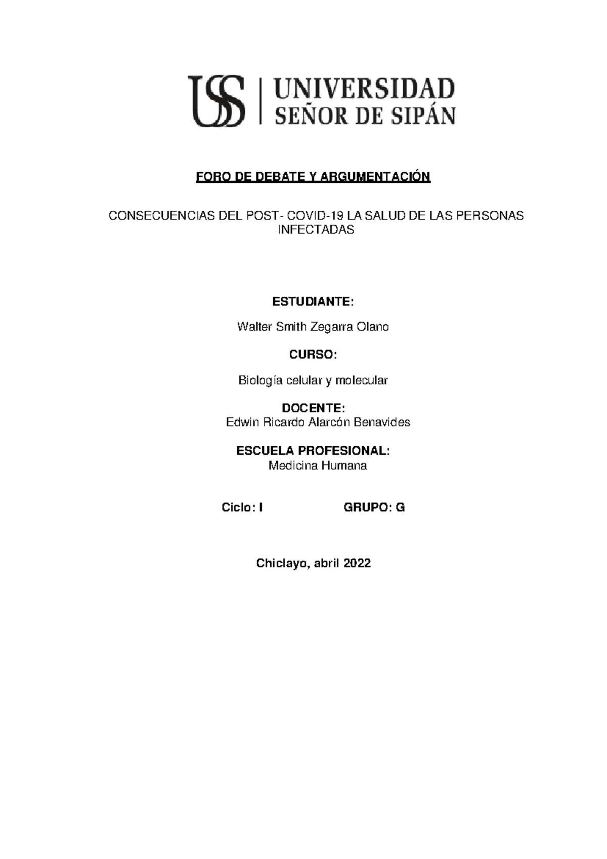 Zegarra Olano FDA BCM - asdsad - FORO DE DEBATE Y ARGUMENTACIÓN ...