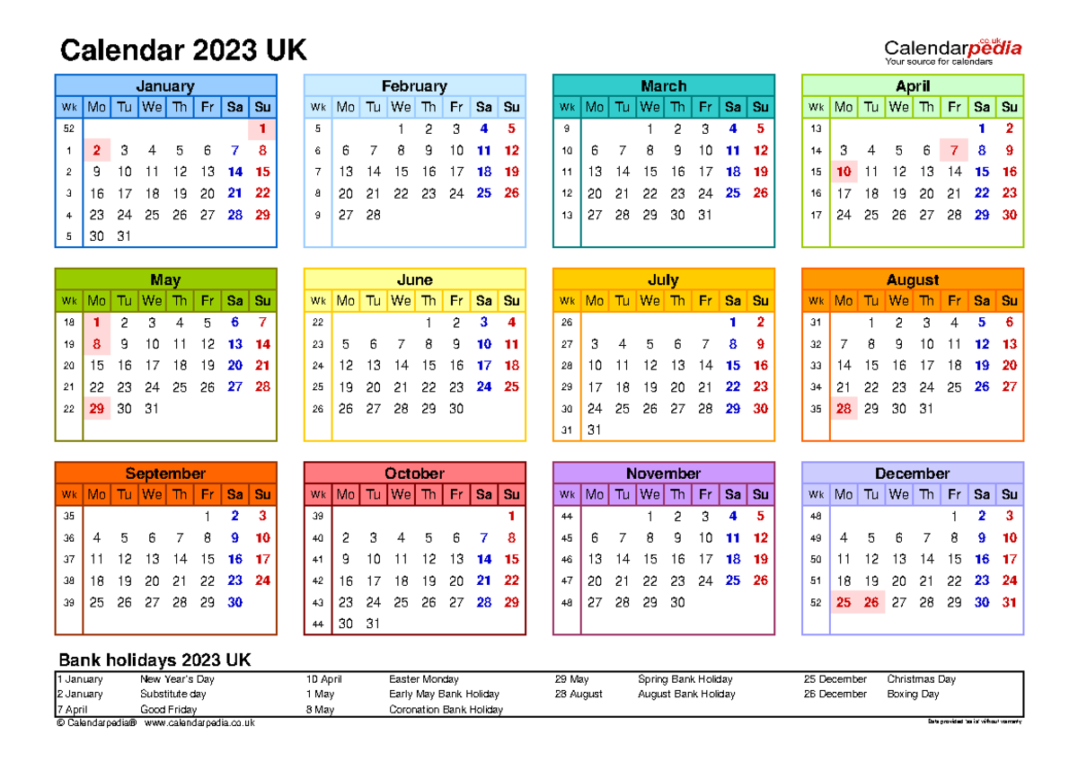 Calendar-2023 - Please give additional information. - Calendar 2023 UK ...