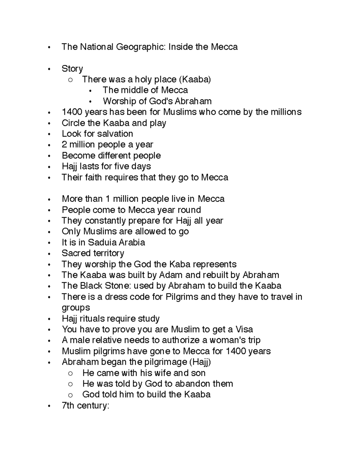 Module-3 - Lecture notes 19 - The National Geographic: Inside the Mecca ...