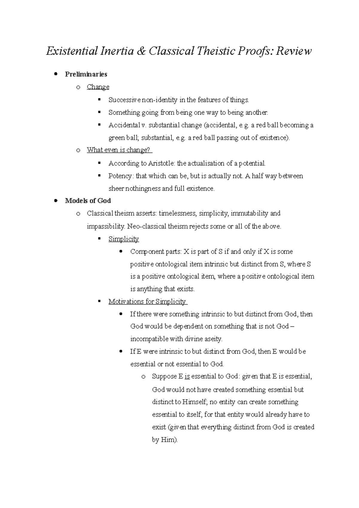 Existential Inertia - asdf - Existential Inertia & Classical Theistic ...