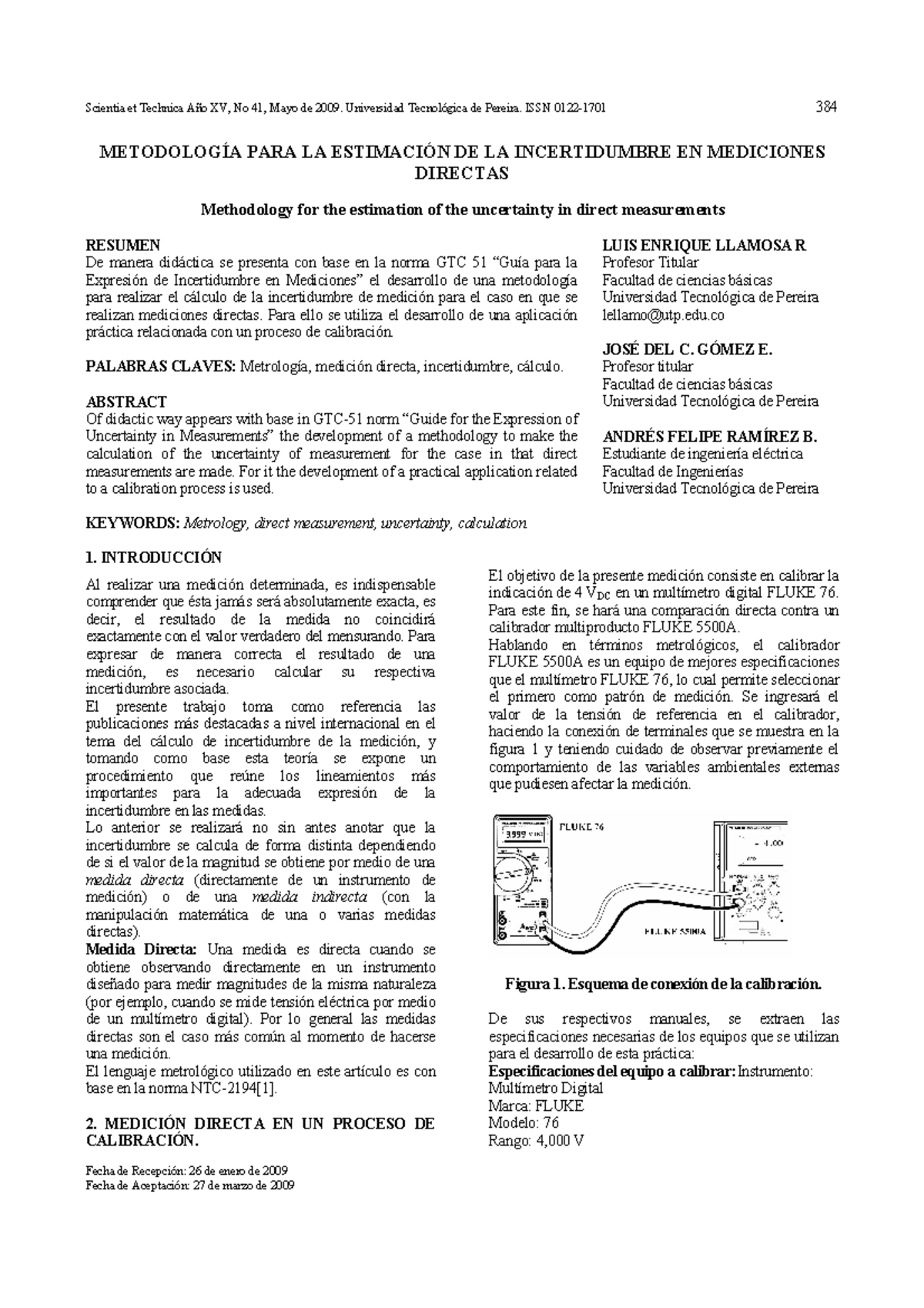 Metodologia Para La Estimacion De La Incertidumbre En Mediciones ...
