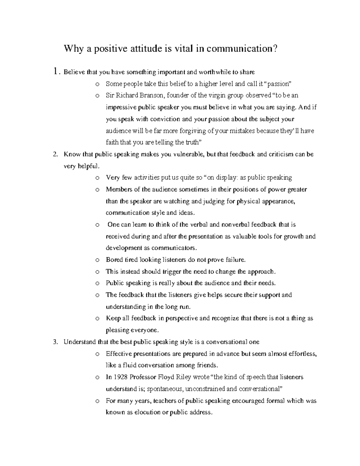 Why a positive attitude is vital in communication - Believe that you ...