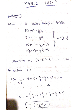 MA541 HW-4 - Statistical assignments for reference - MA541 problem ...