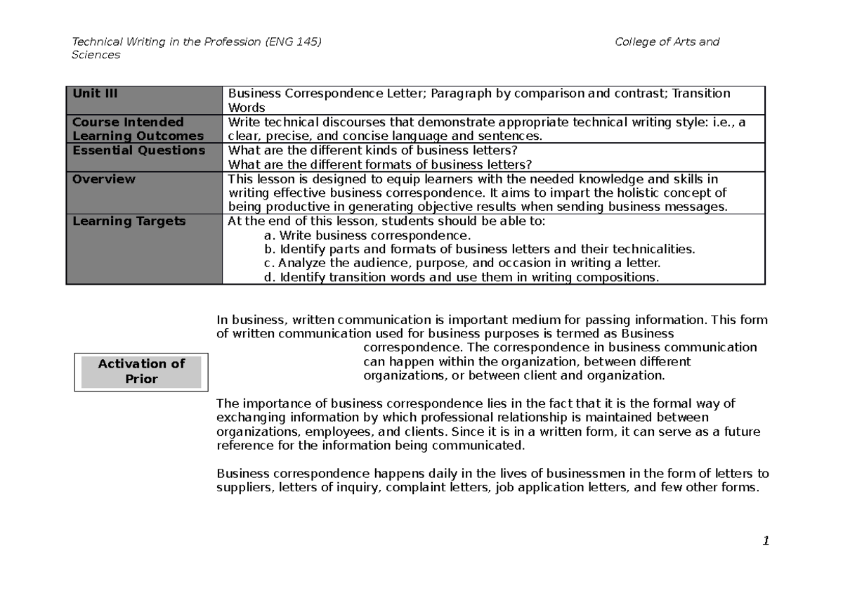 3. Copy CLP- Technical- Writing-IN-THE- Profession - Sciences Unit III ...