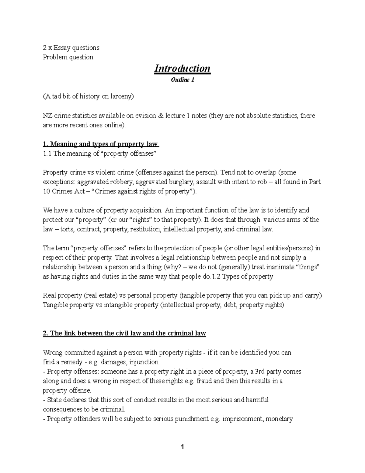 418 EXAM Outline-1 - This is my exam outline - 2 x Essay questions ...