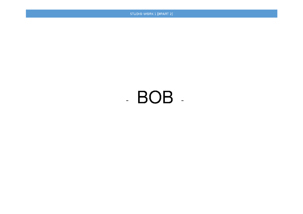 Comic Character BOB - diploma video dan filem - BOB - CHARACTER DESIGN ...