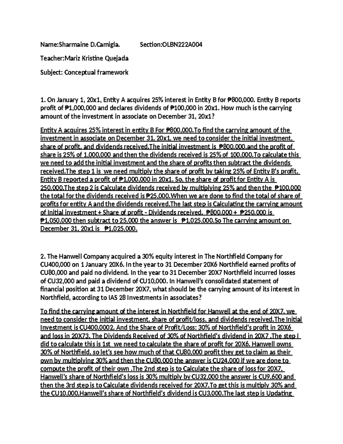 ACT05 OLBN2A4 Camigla,Sharmaine - Name:Sharmaine D. Section:OLBN222A ...