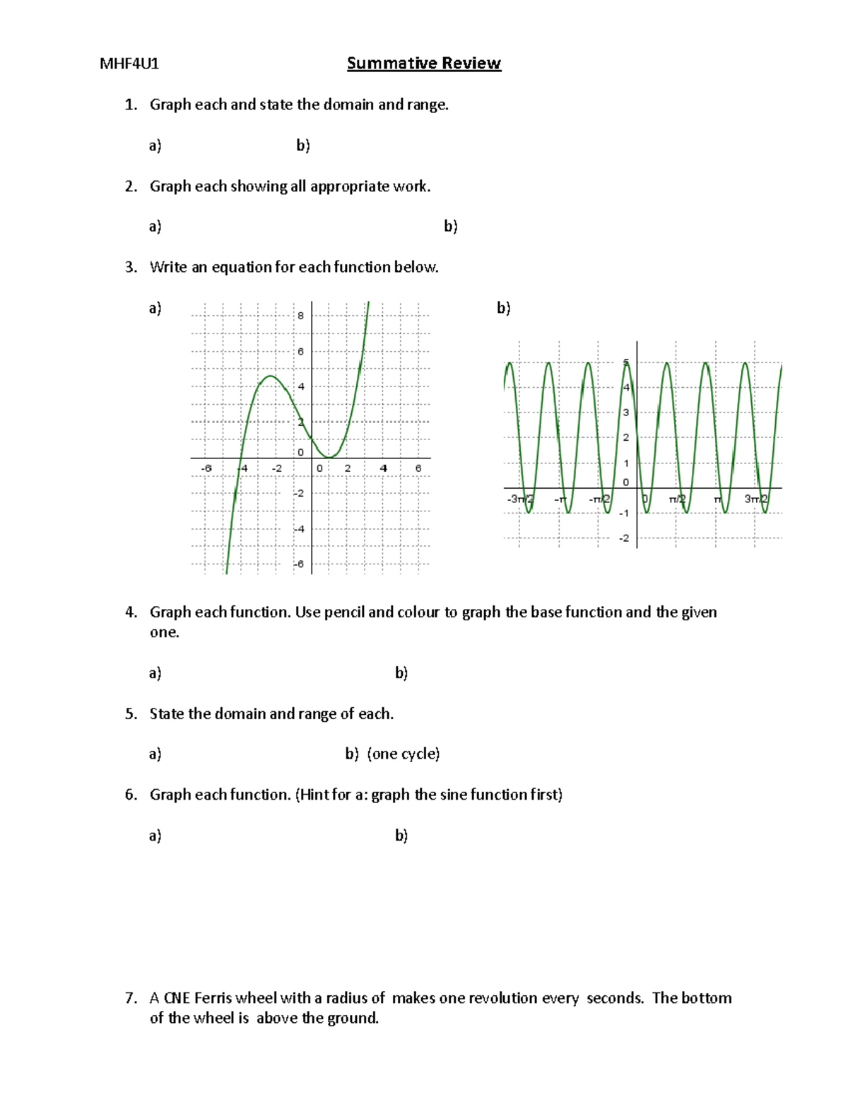 Summative-review - fweafwewefafweewfewfafaewewfeawf - MHF4U1 Summative ...