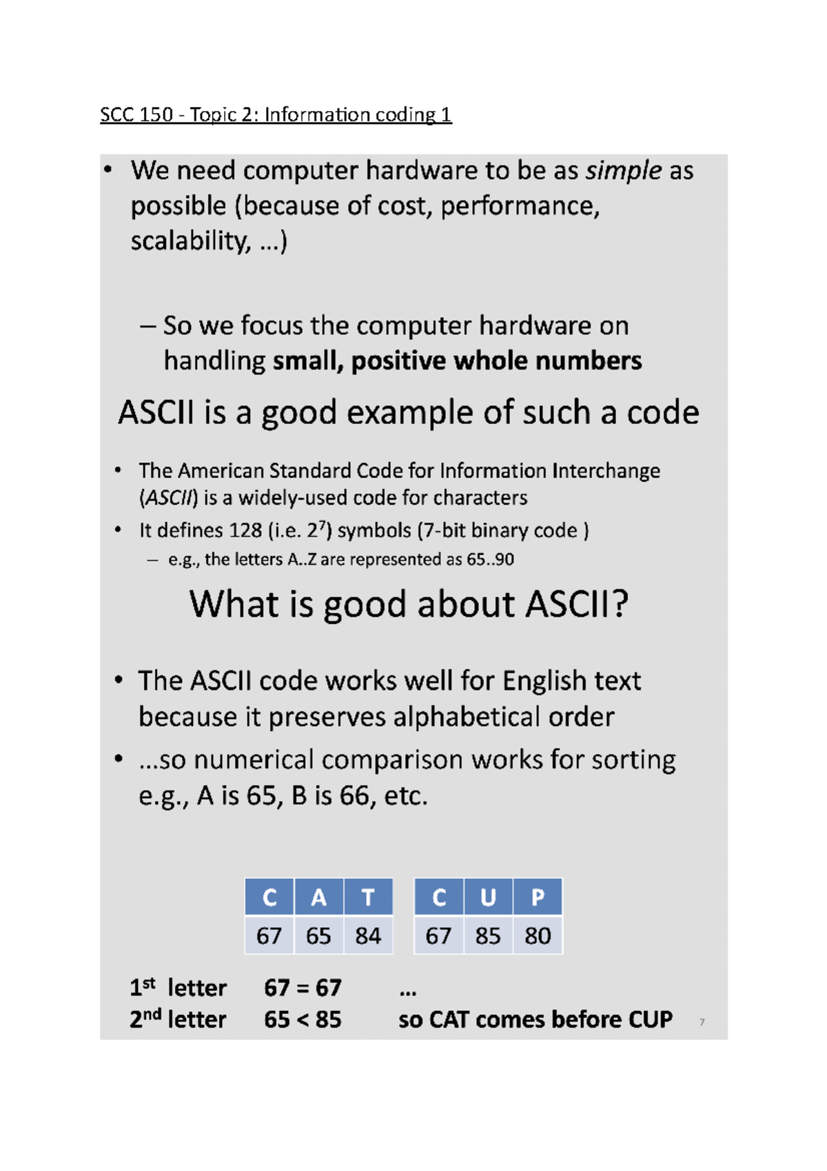 SCC 150 - notes on something - SCC.150 - SCC 150 - Topic 2: Information ...