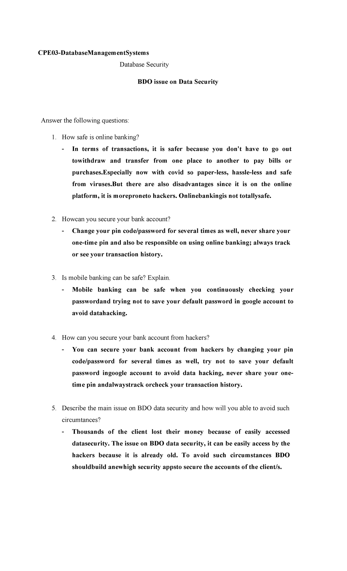Database Management Systems - CPE03-DatabaseManagementSystems Database ... Database Management Systems - CPE03-DatabaseManagementSystems Database ...