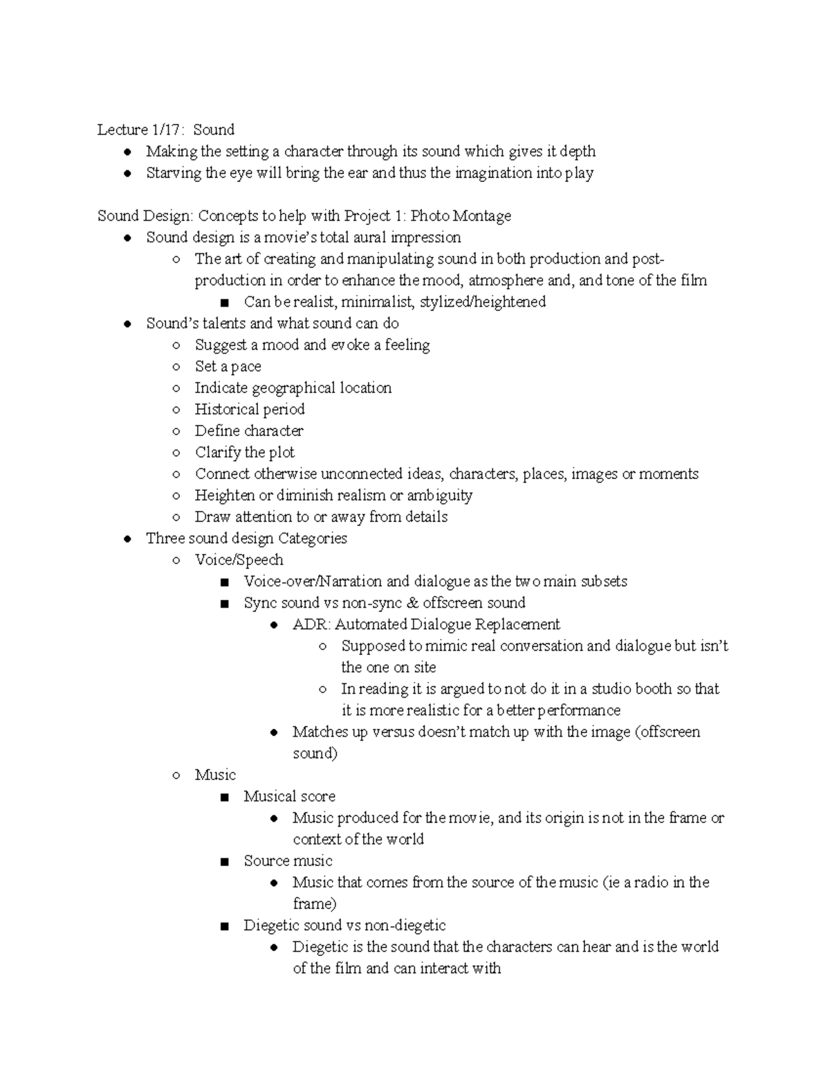 Week 2 - Notes on basic sound equipment and science behind it ...