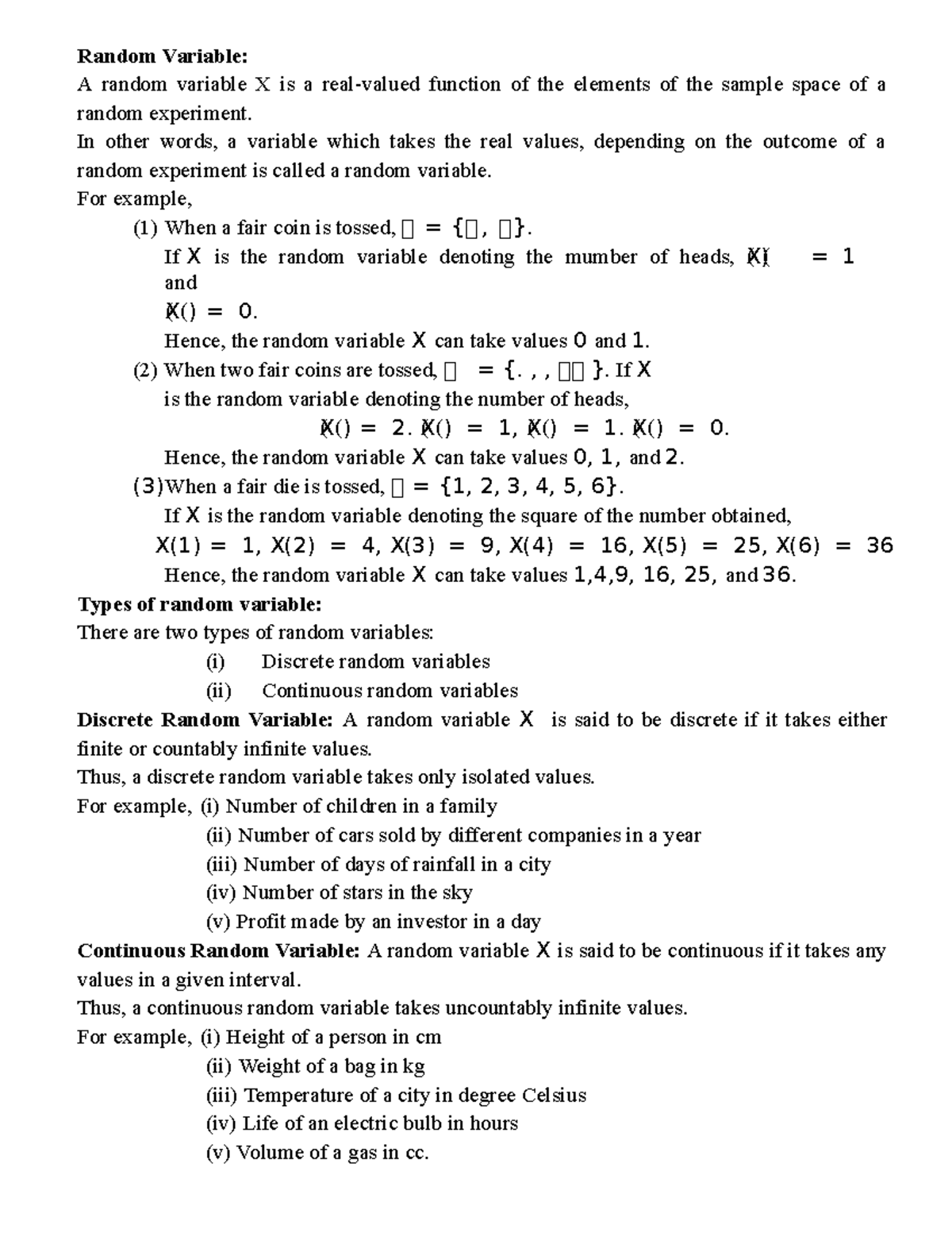 Probability Distribution - Random Variable: A random variable X is a ...