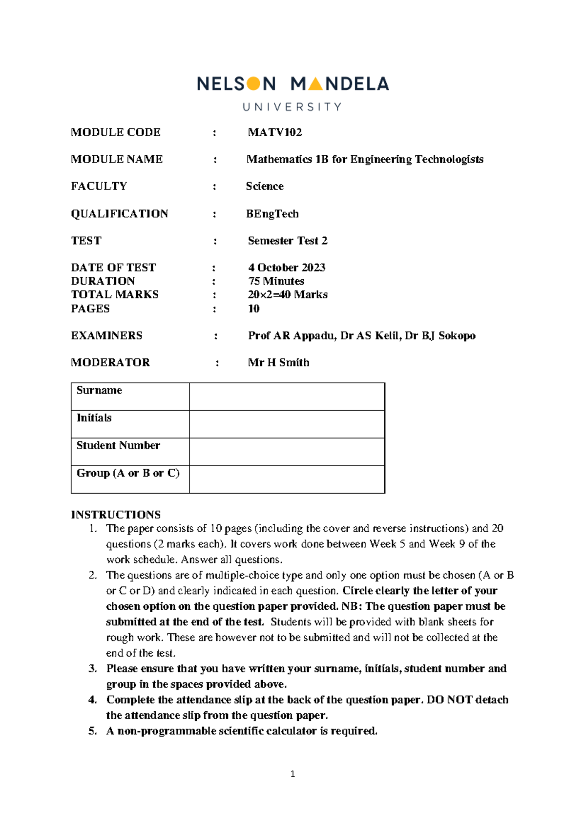 Semester Test 2 MATV102 4Oct2023 (4) - MODULE CODE : MATV MODULE NAME ...