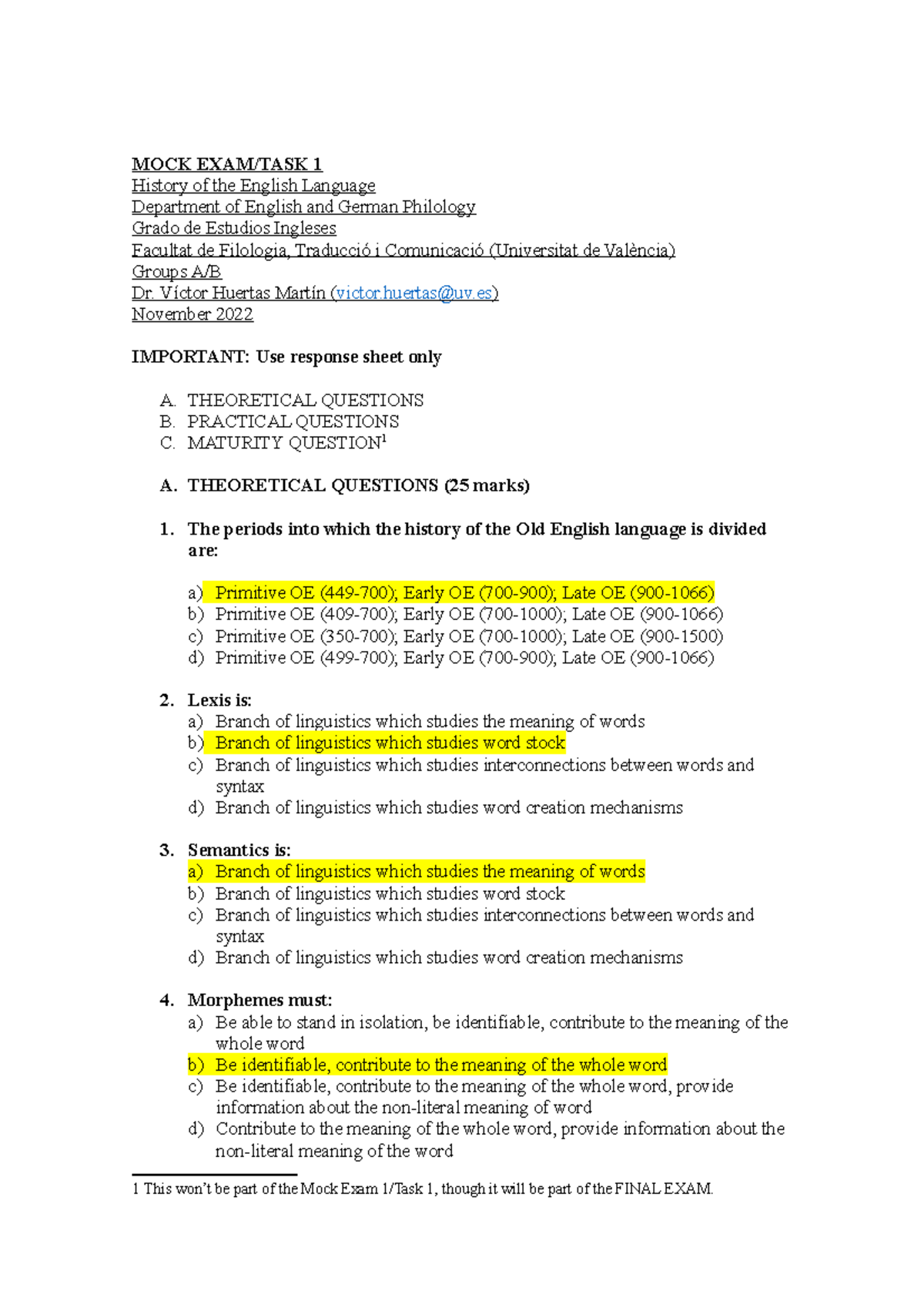 MOCK EXAM-TASK 1 - Mock exam de Vistor Huertas - MOCK EXAM/TASK 1 ...