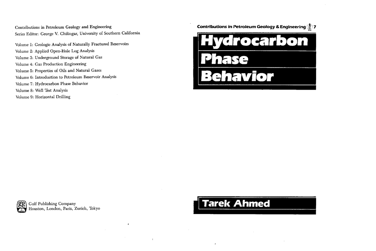 Hydrocarbon phase behavior - Química - Studocu