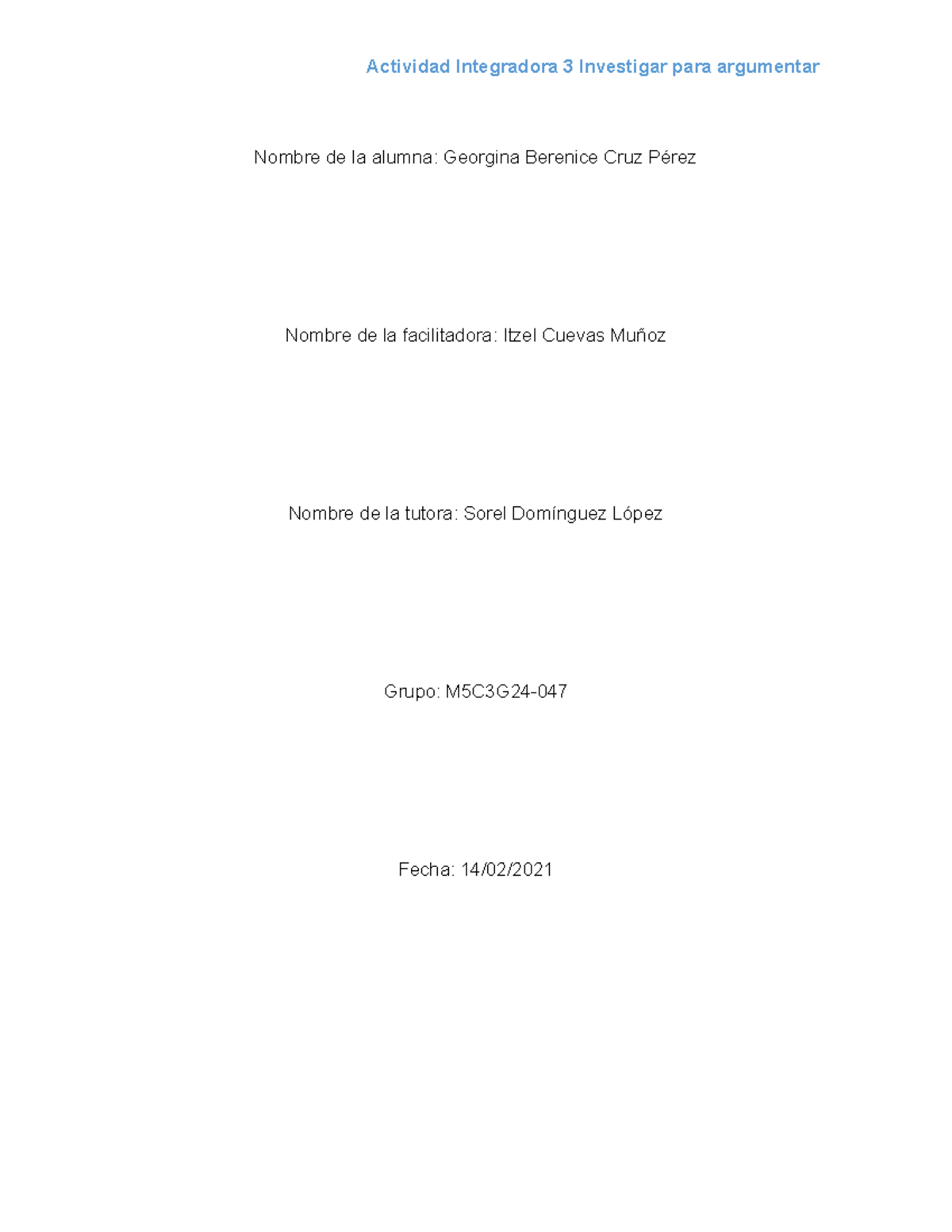 Cruz Pérez Georgina Berenice M05S2AI3 - Actividad Integradora 3 ...