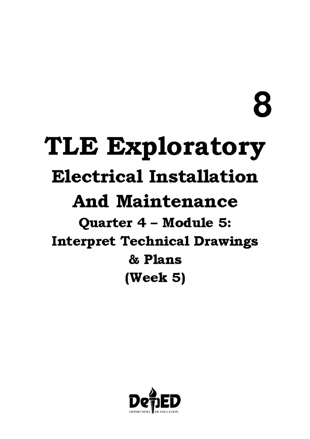 TLE-EIM8 Q4M5Week5 Passed No AK - 8 TLE Exploratory Electrical ...