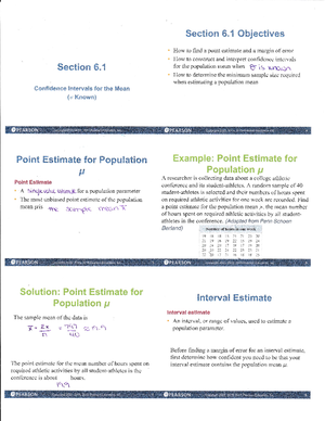 section 6.4 pdf - a Section 6. Confidence lntervals for Variance and ...