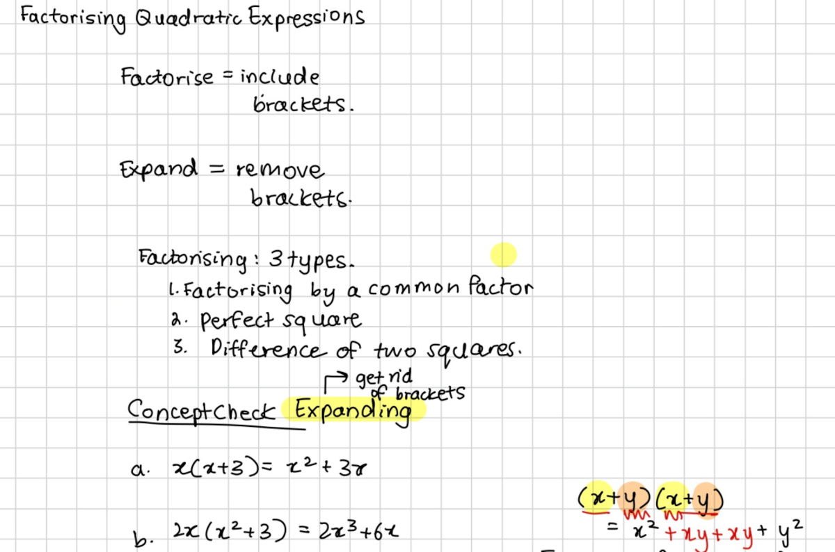 Screenshot 2024-06-14 at 2.00.08 pm - Factorising Quadratic Expressions ...