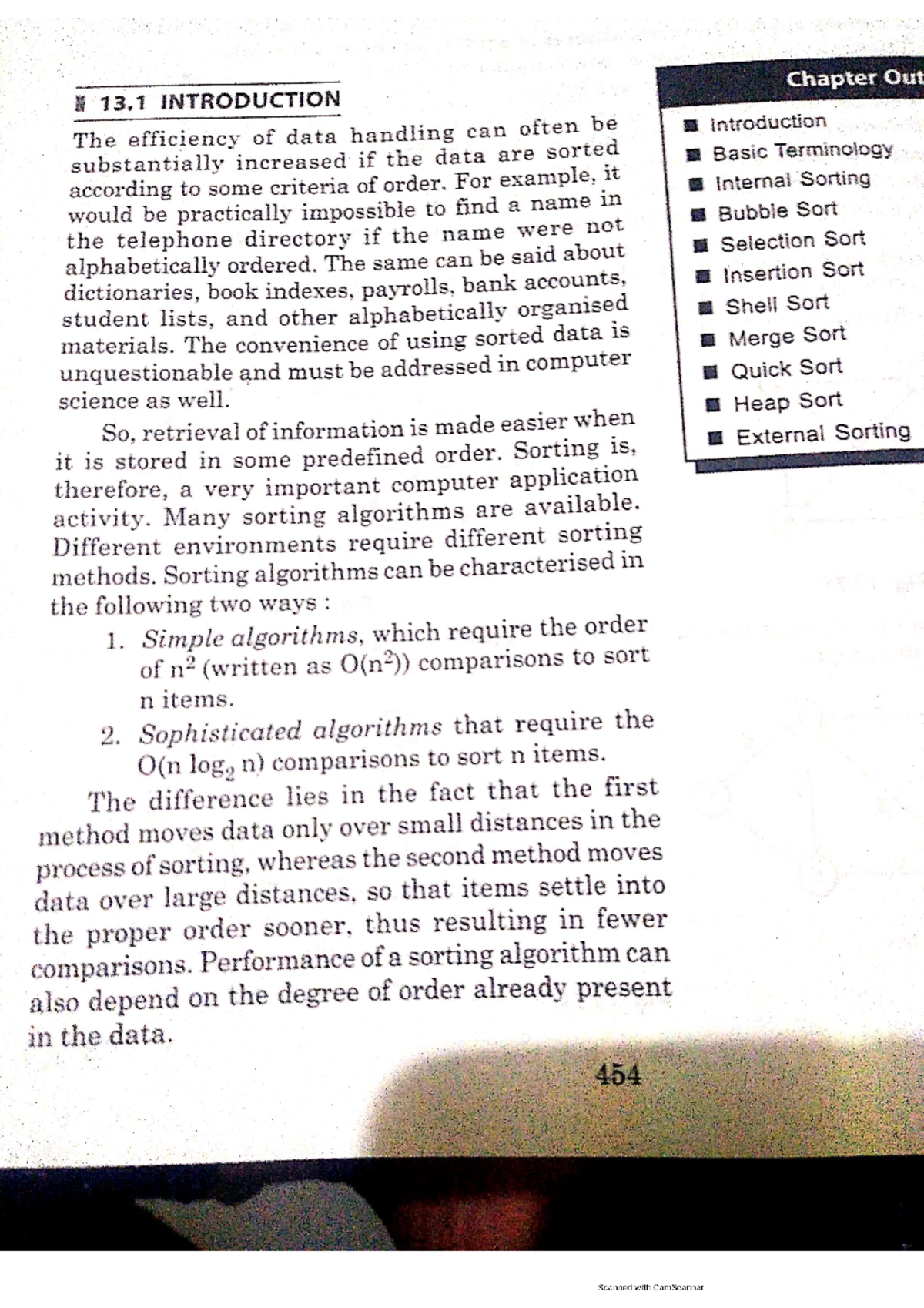 Sorting technique - B.tech - Studocu