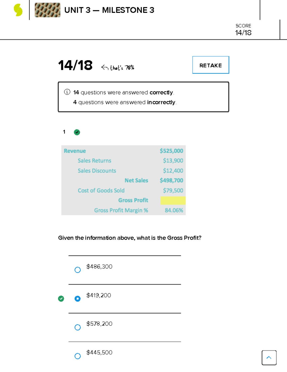 Unit 3 Milestone 3 Score Retake - Studocu