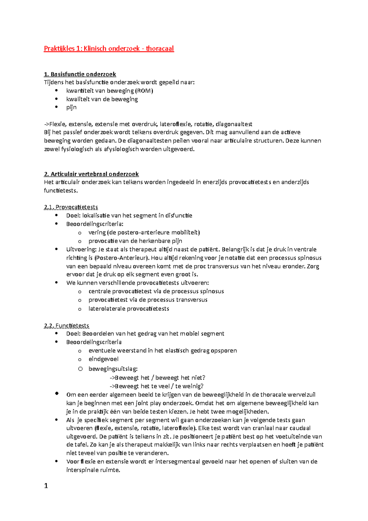 Leerpad praktijkles 1 TWZ - Praktijkles 1: Klinisch onderzoek ...