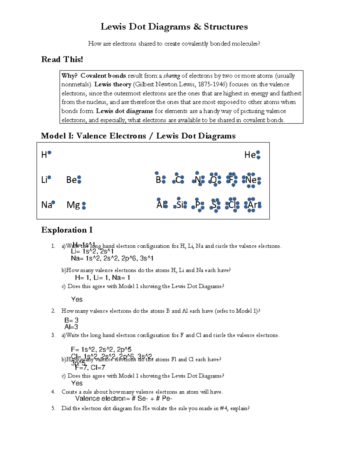 Hailee Holmes - Lewis Dot Structures - Lewis Dot Diagrams & Structures ...