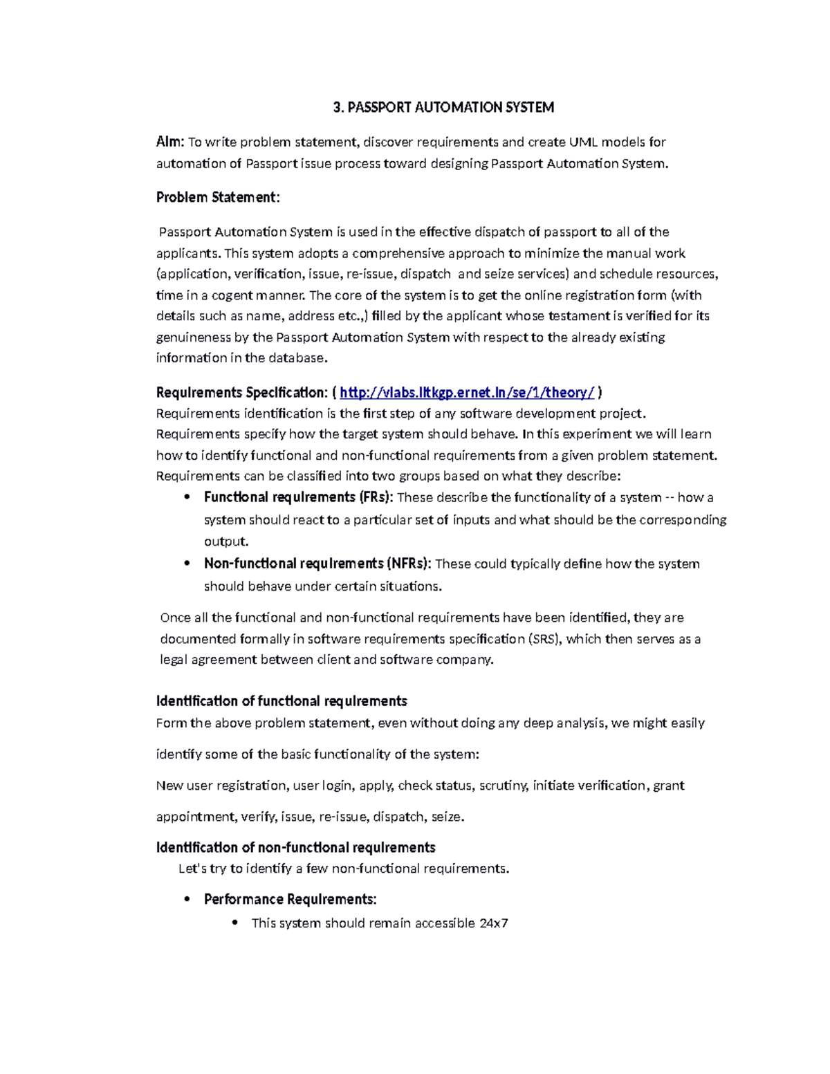 Task-3-Updated - 3. PASSPORT AUTOMATION SYSTEM Aim: To write problem ...