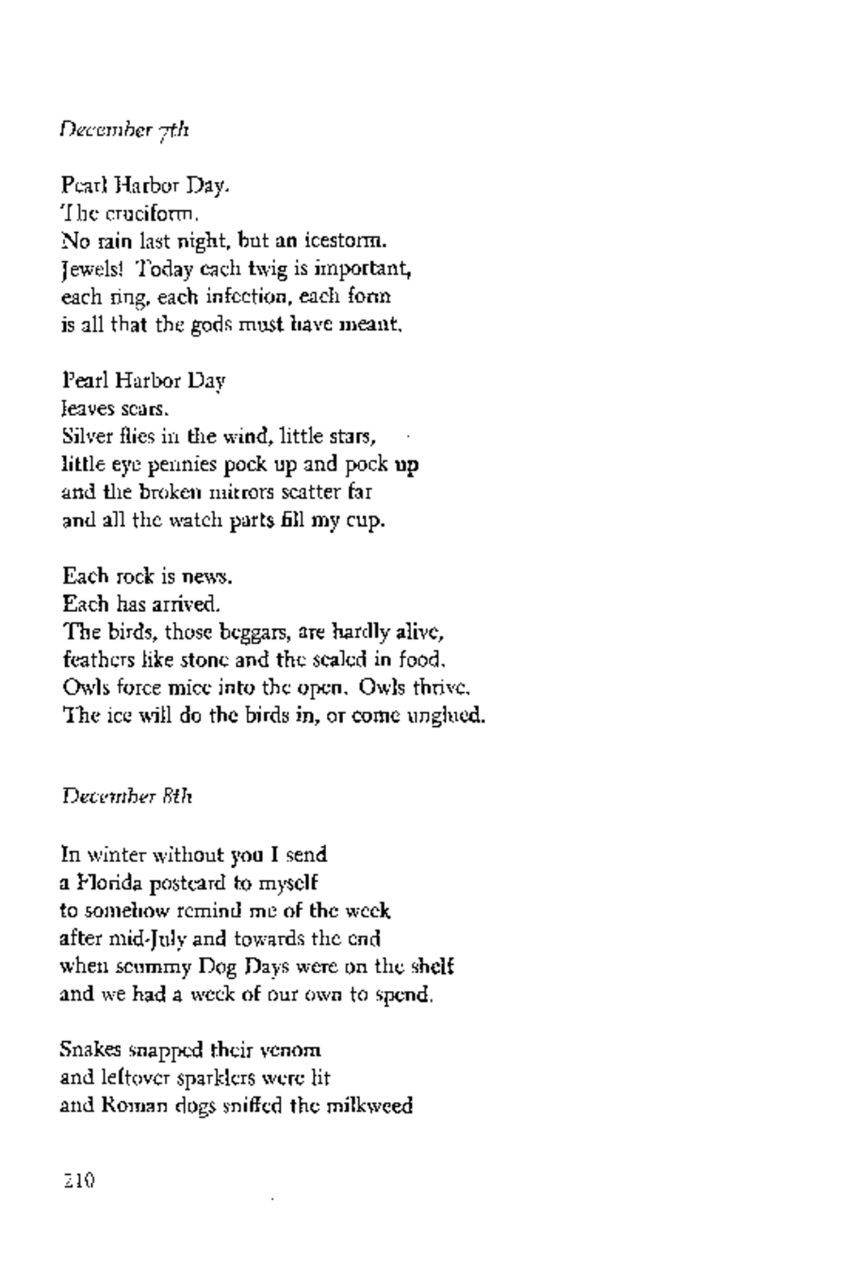 Anne Sexton - The Complete Poems 238 - December jth Pearl Harbor Day ...