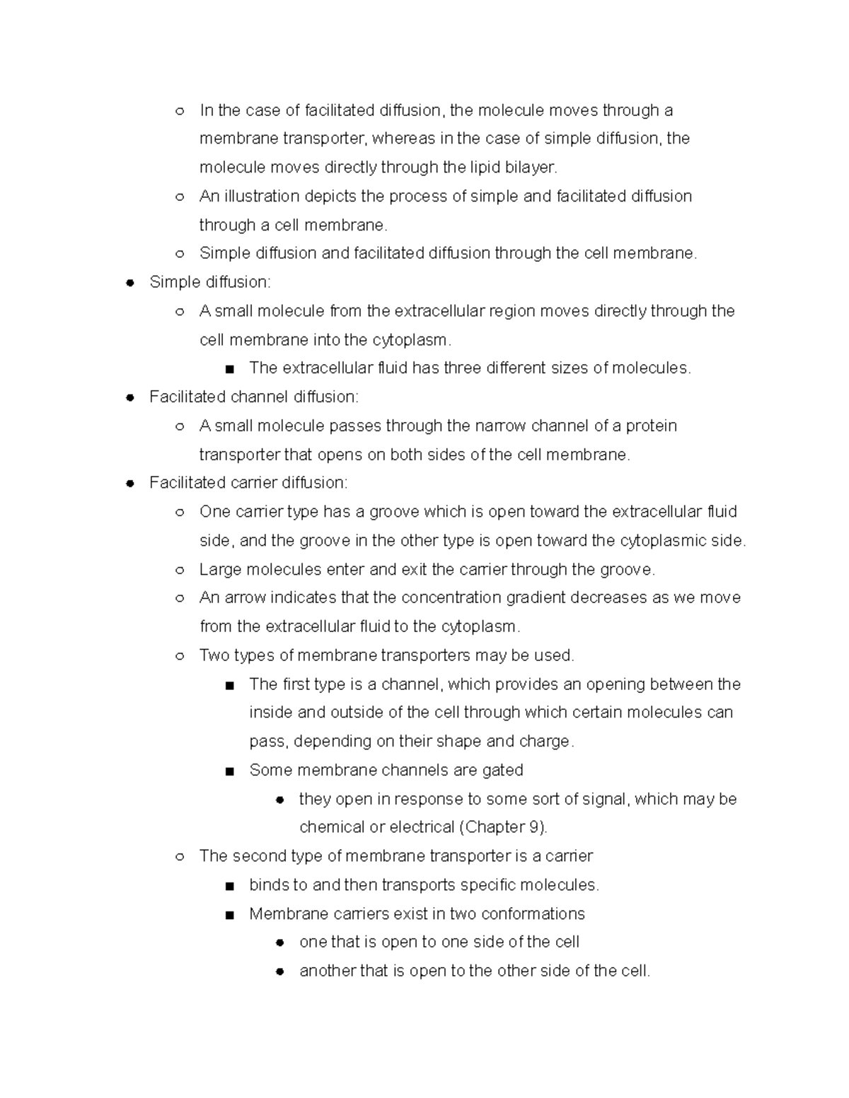 Facilitated diffusion - ż ,Q WKH FDVH RI IDFLOLWDWHG GLIIXVLRQ WKH ...