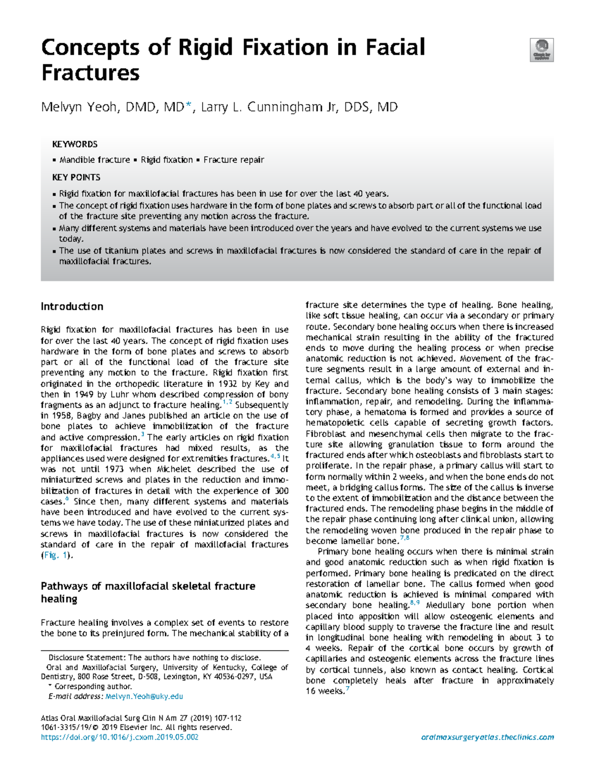 Concepts of Rigid Fixation in Facial Fractures - Concepts of Rigid ...