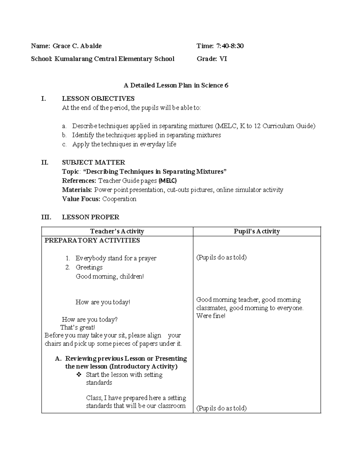A-Detailed-Lesson-Plan-in-Science-6 download - Name: Grace C. Abalde ...