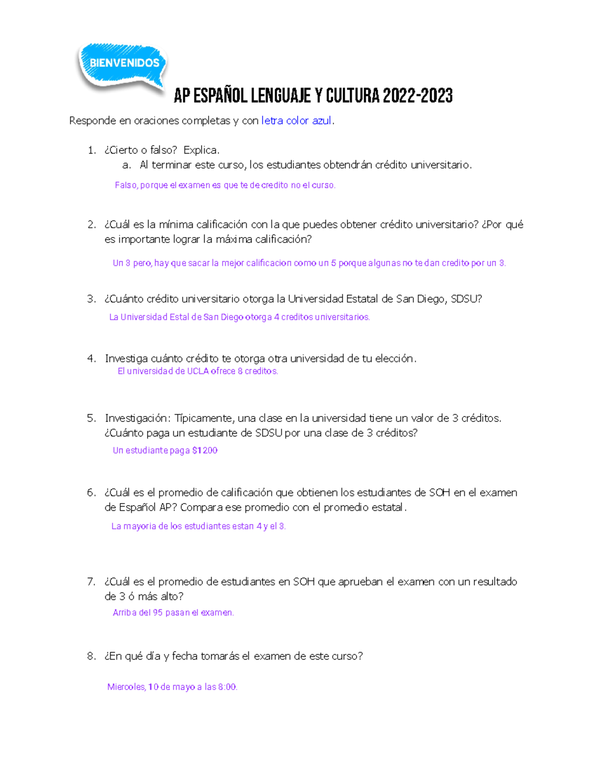 Michelle Rodriguezrios - AP Leng 22-23 - AP Español lenguaje y cultura ...