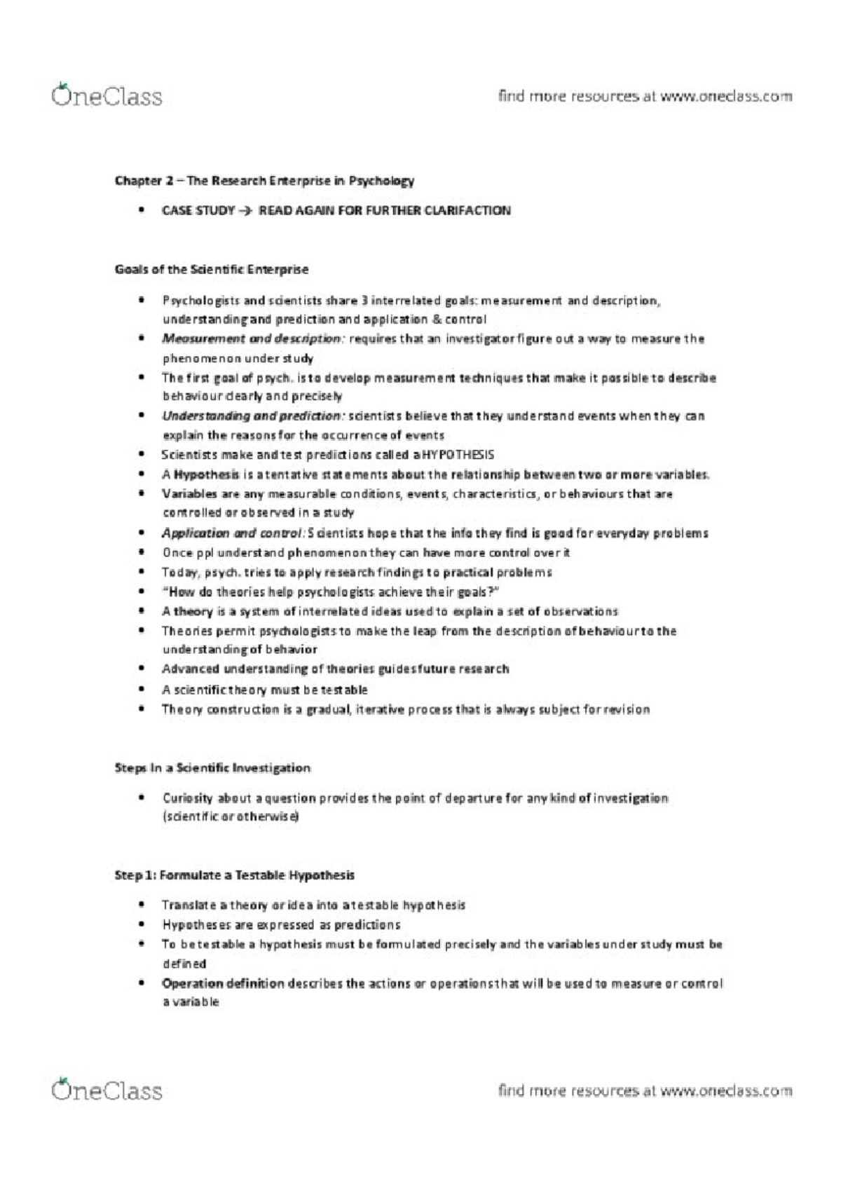 CASE ASSIGNMENT FOR EXAMPLES - PSYC331O - Studocu