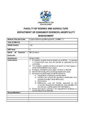 [Solved] Describe the classification of food and beverage operations ...