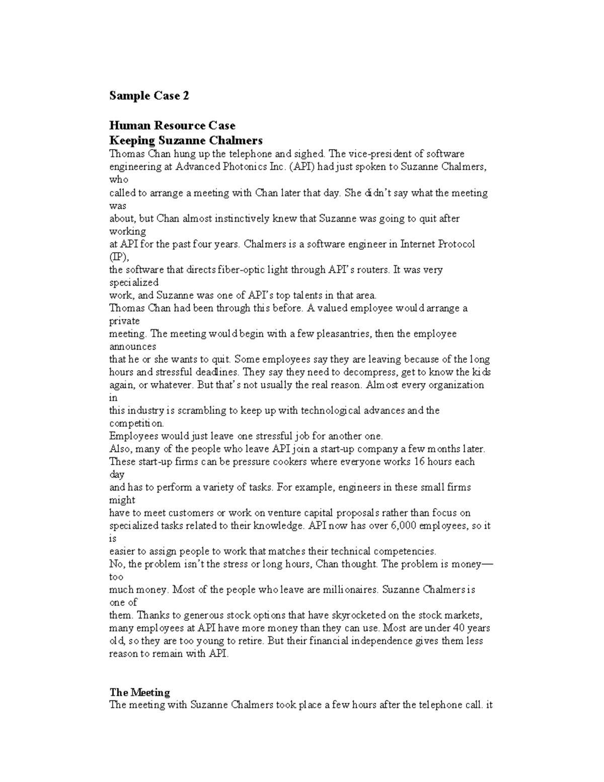 HR management collection - Sample Case 2 Human Resource Case Keeping ...