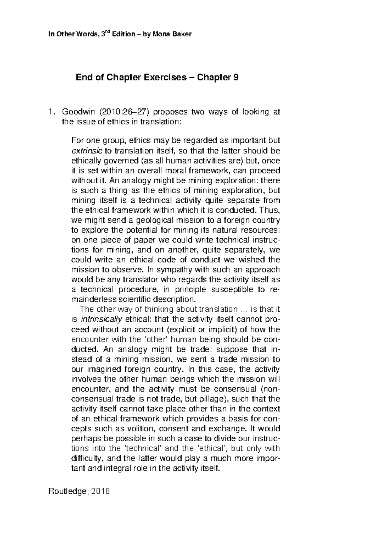 1 exercise 9 - End of Chapter Exercises – Chapter 9 Goodwin (2010:26–27) proposes two ways of ...
