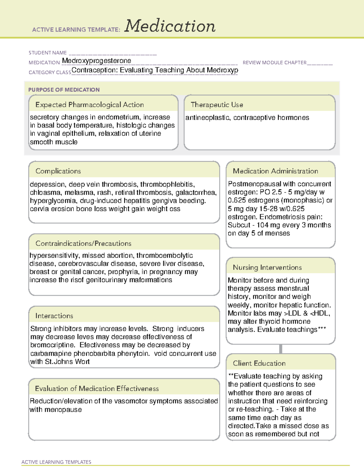 MATN-Contraception- Evaluating Teaching About Medroxyprogesterone ...