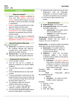 CC Notes 2023 2 - L .JUCO CLINICAL CHEMISTRY COMPREHENSIVE REVIEW NOTES ...
