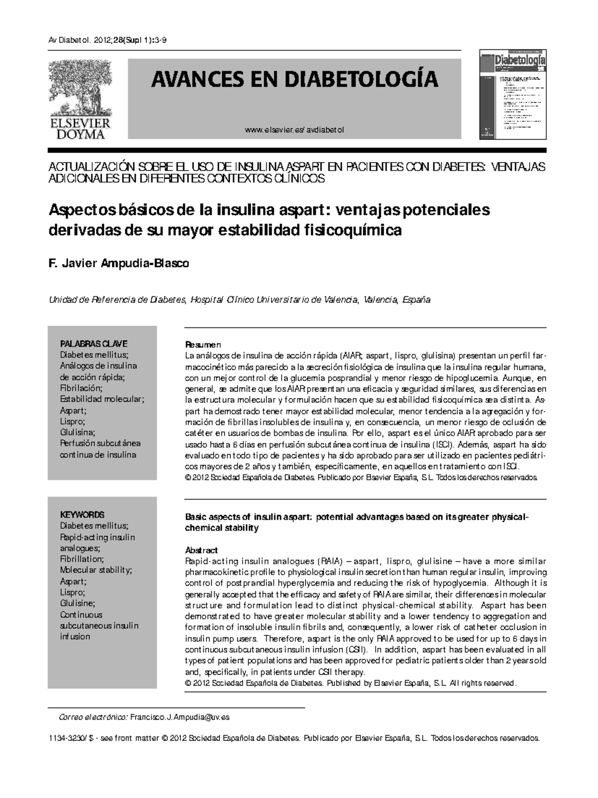 S1134323012700182 - articulo científico de revisión - AVANCES EN ...
