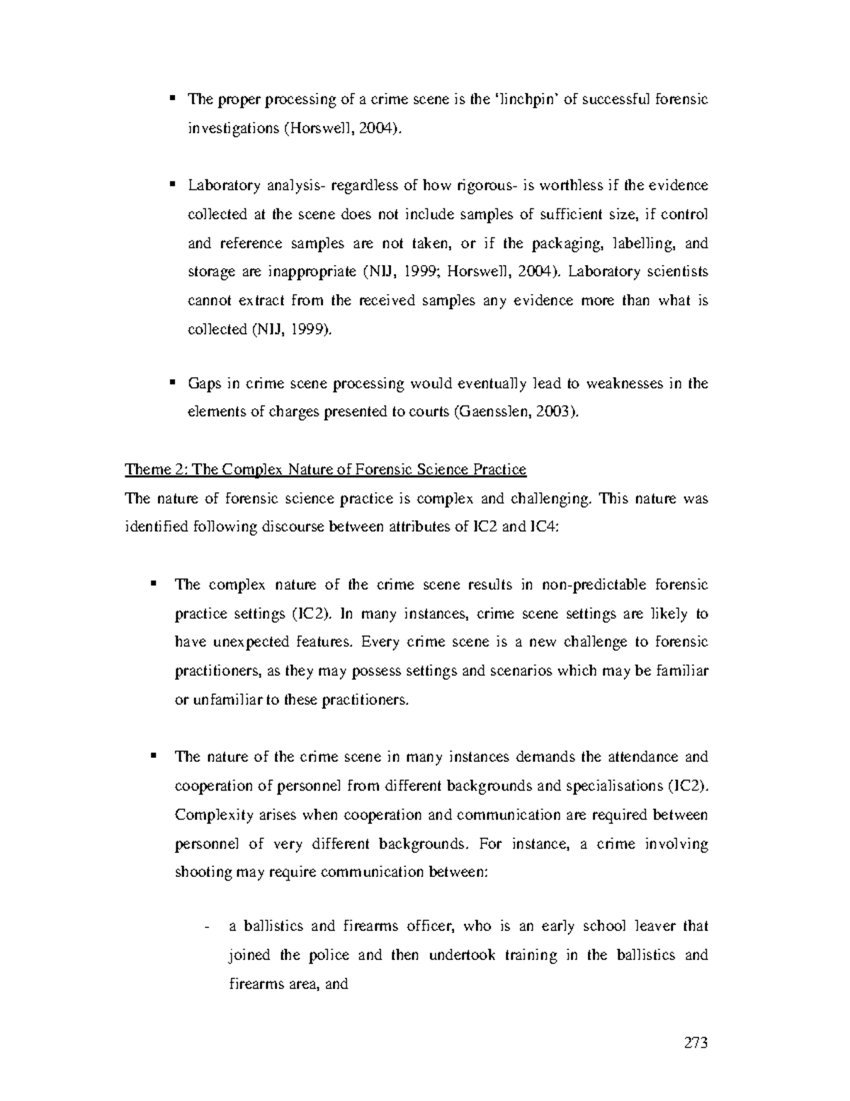 Forensic Science-71 - Notes - 273 The proper processing of a crime ...