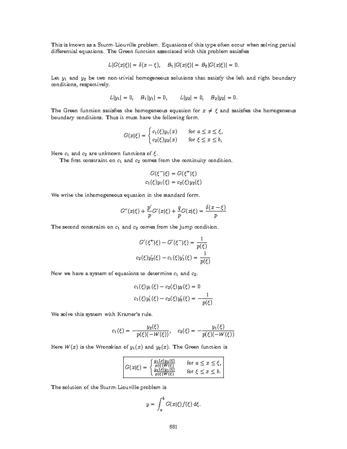 Ref MATH Adv Math Methods Sean Mauch-171 - This is known as a Sturm ...