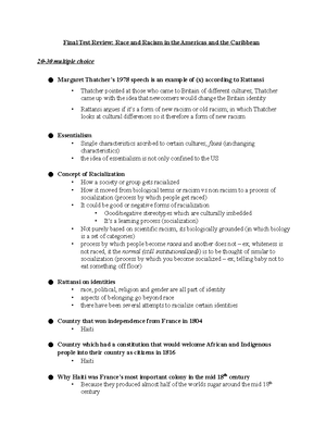 Summary Notes - Black in Latin America Notes (Chapter 1) South American ...
