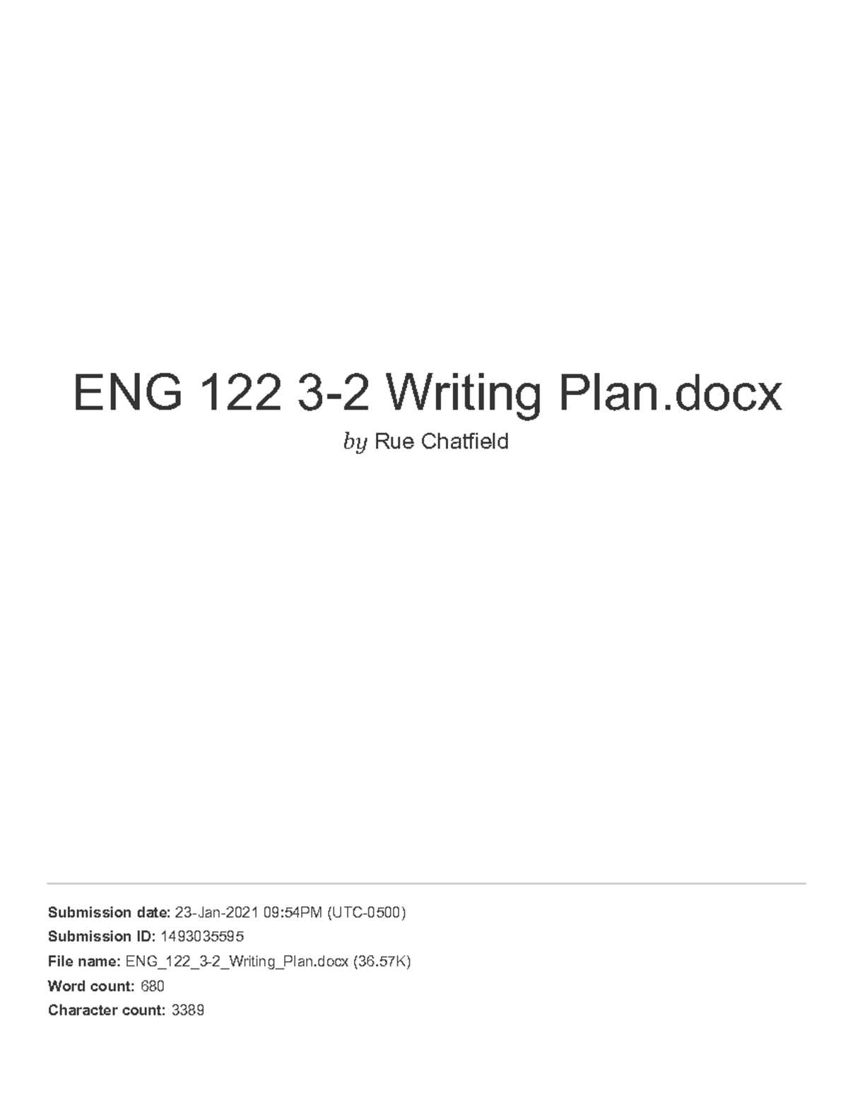 ENG 122 3-2 Writing Plan.docx turnitin - ENG 122 3-2 Writing Plan by ...