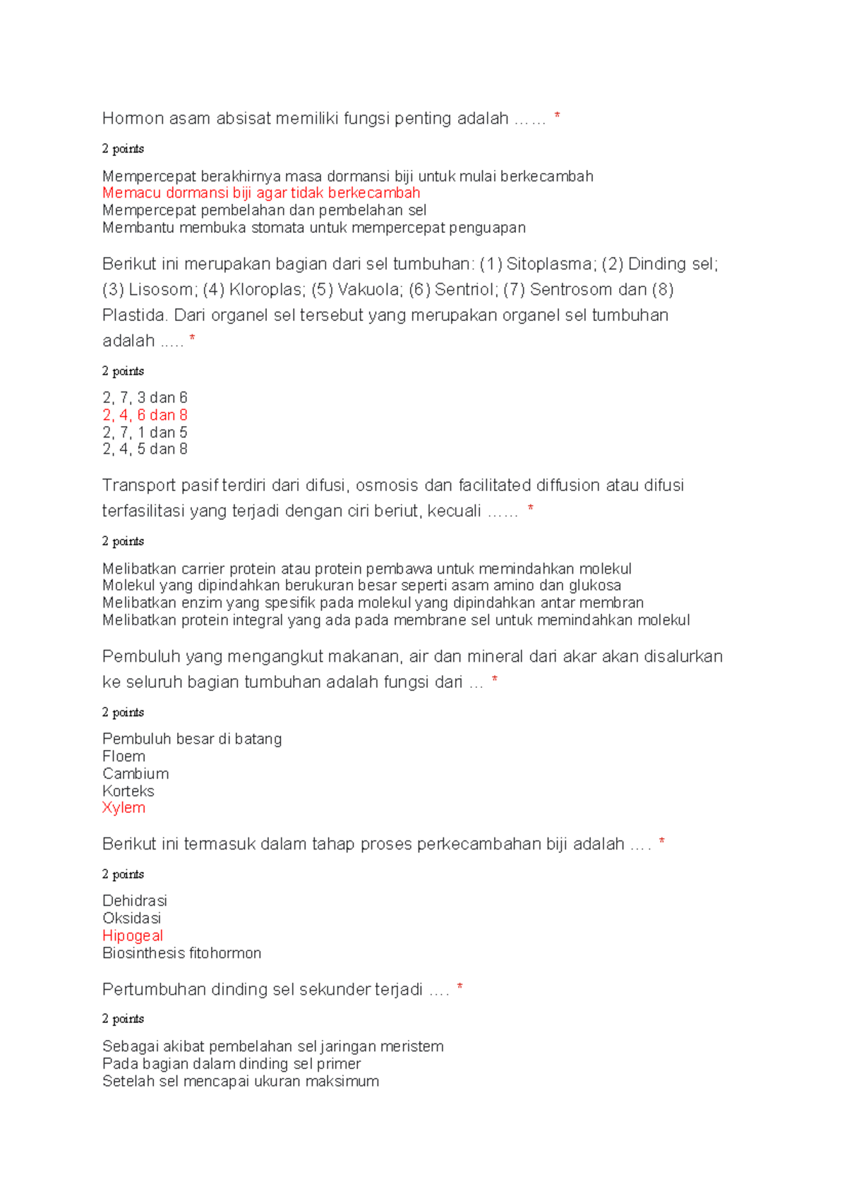 UAS Biologi Peternakan - Hormon asam absisat memiliki fungsi penting ...